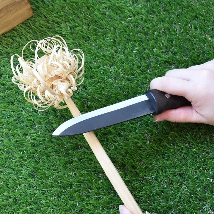 Ptygrace All-Purpose Handmade Camping Knife With Leather Sheath 135mm – Daitool