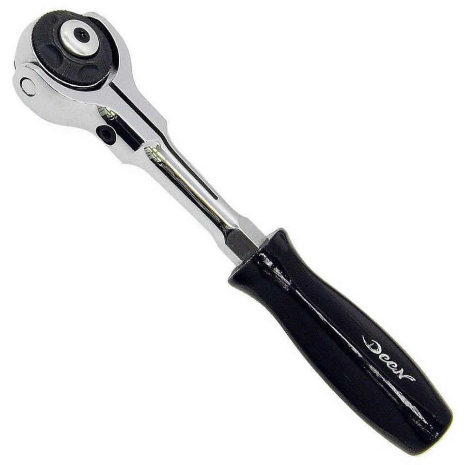 Deen 1/4 Square Swivel Head Ratchet Compact Head 155mm