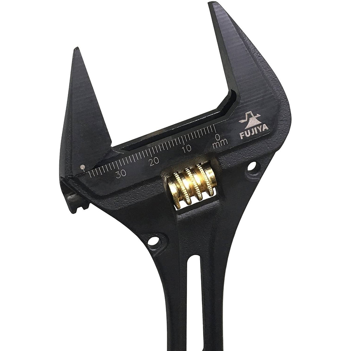 Fujiya Kurokin Adjustable Monkey Wrench And Ratchet Wrench FGL-38-BG