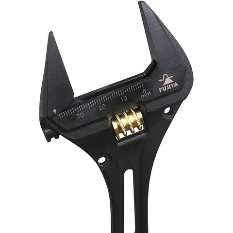 Fujiya Kurokin Adjustable Monkey Wrench And Ratchet Wrench FGL-38-BG