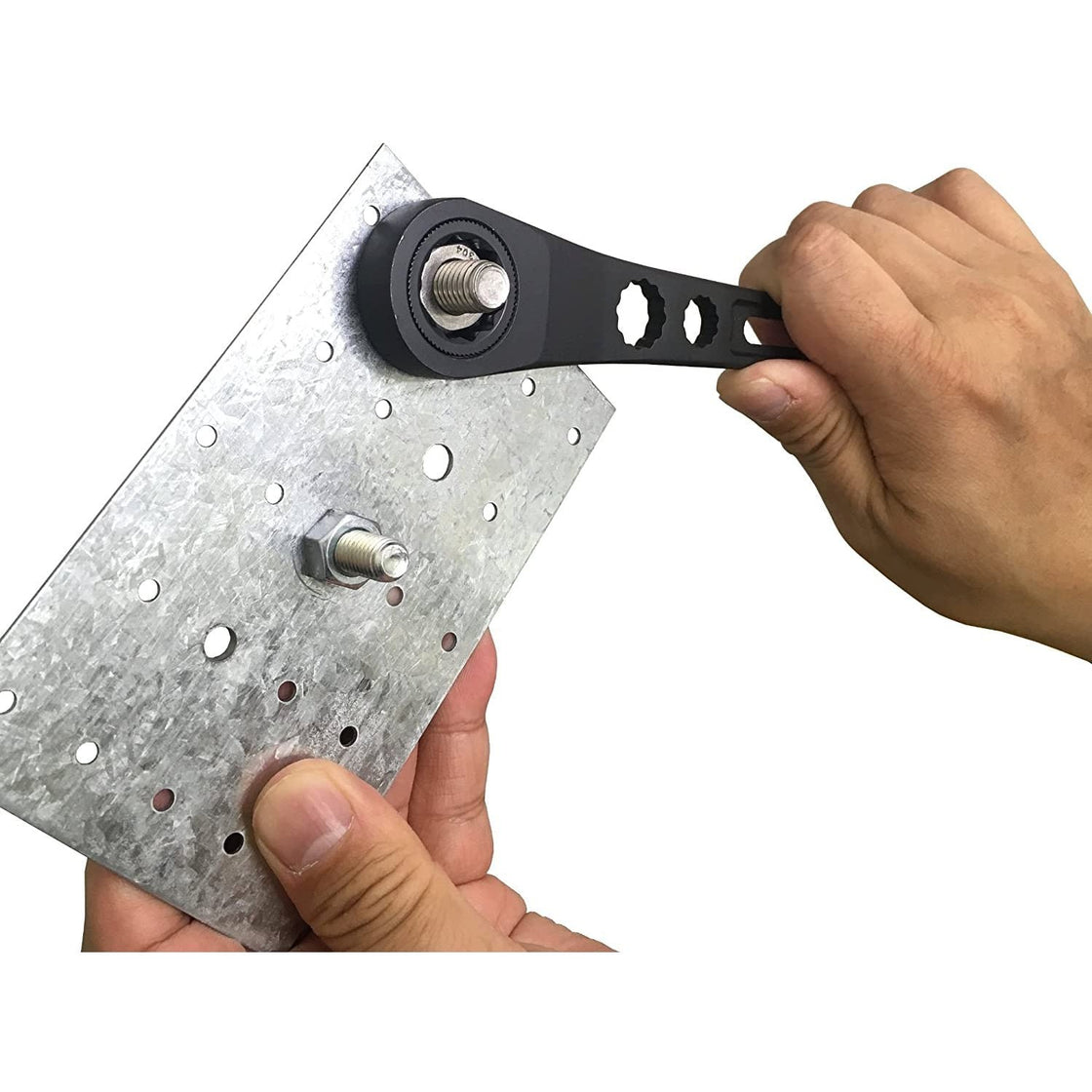 Fujiya Kurokin Adjustable Monkey Wrench And Ratchet Wrench FGL-38-BG